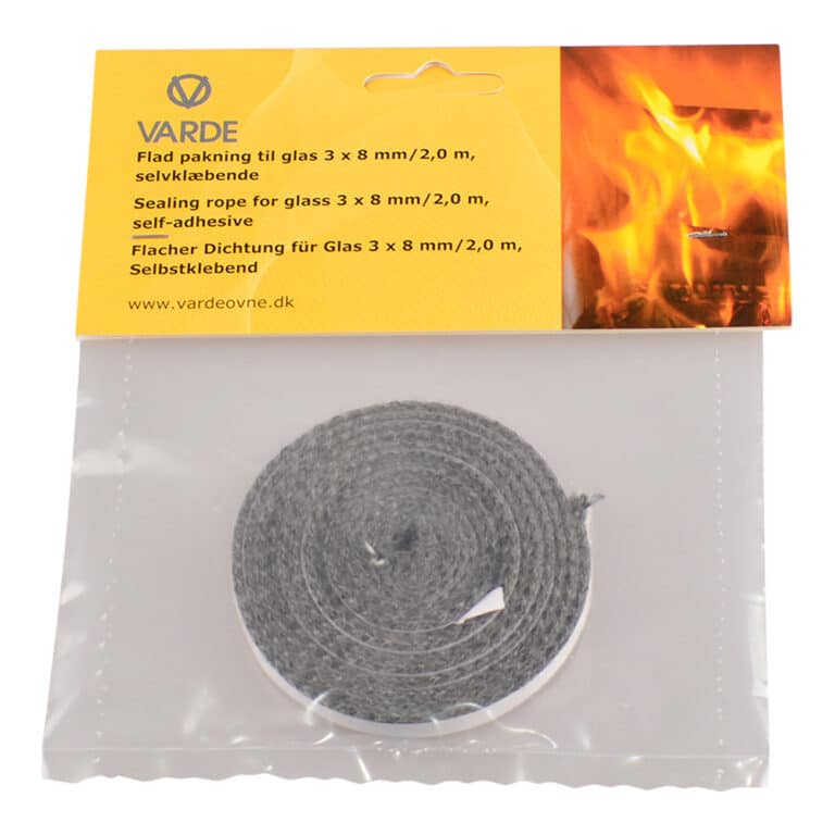 Self-adhesive, sealing rope 3x8 mm - VARDE Stoves
